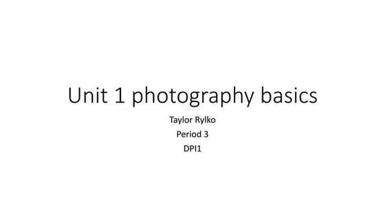Unit 1 photo | PPT