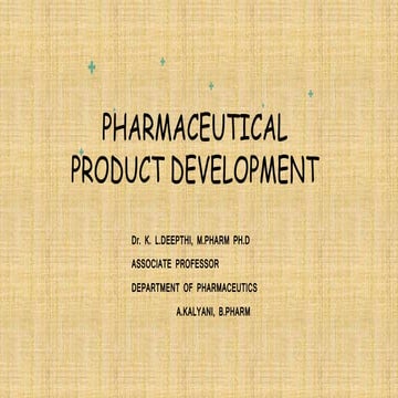 product formulation and development | PPTX