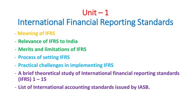 Ifrs ppt | PPTX