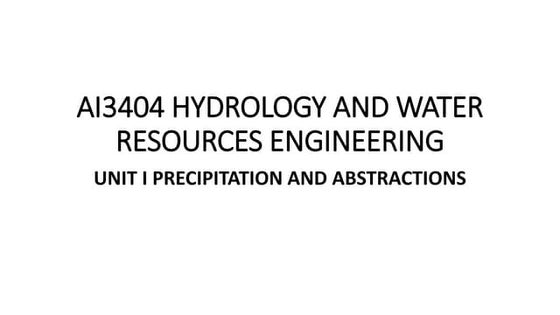 Precipitation, types and their different forms. | PPTX