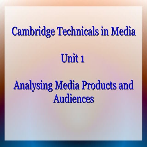 Unit 1 presentation | PDF