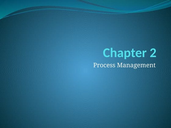 Process life cycle | PPTX