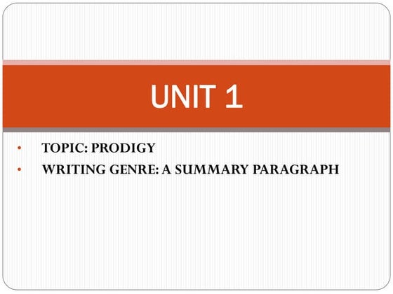 Unit 8 | PPT