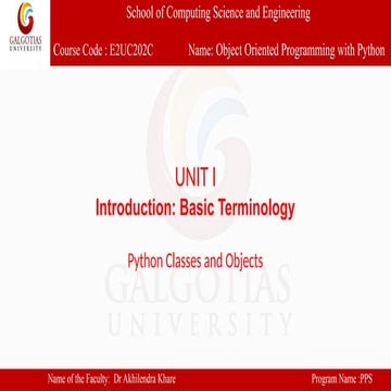 Unit 1 Python class and object.pptxbbvvvb | PPTX