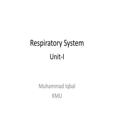 Lecture13 microscopic structure of the respiratory | PPT