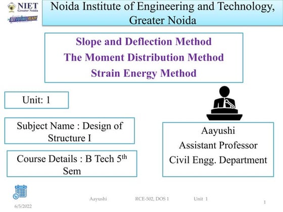 Slope Deflection Method Pptx Physics Science