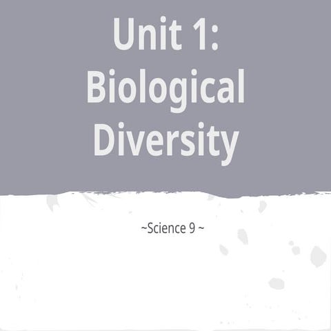 Unit 1 Slides - Biological Diversity.pptx