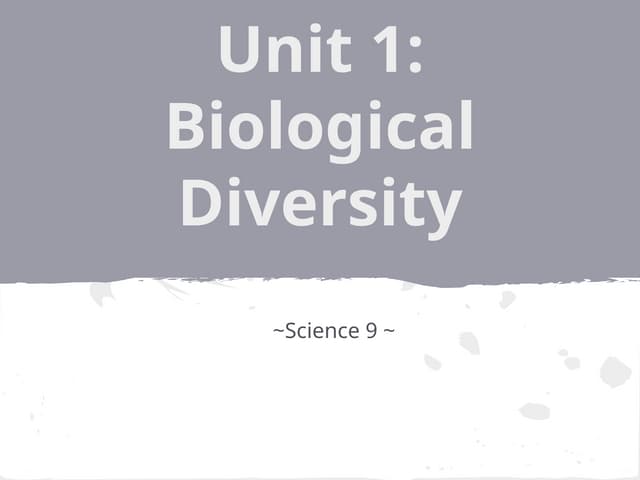 Topic 1 Slides - Biological Diversity & Survival.pptx