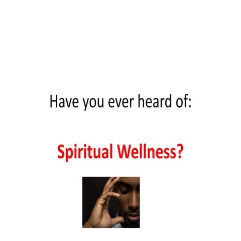 Unit 1 slides spiritual wellness | PPTX