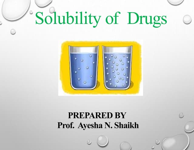 Ideal Solubility Parameter Solubility Of Drug Part 2 Pptx