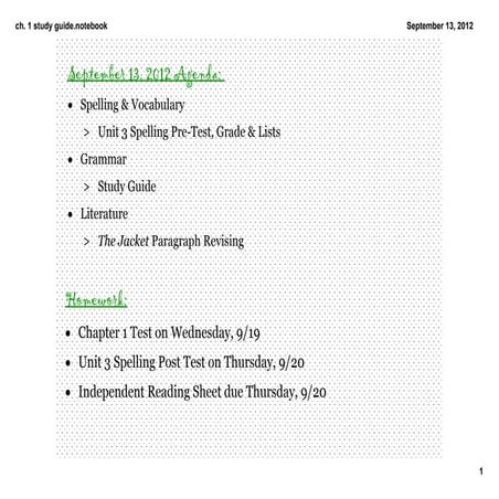Unit 1 Study Guide | PPT