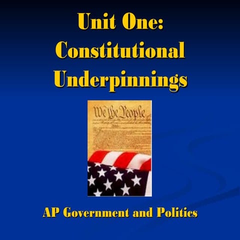 AP Gov Unit1 StudyGuide | PPT