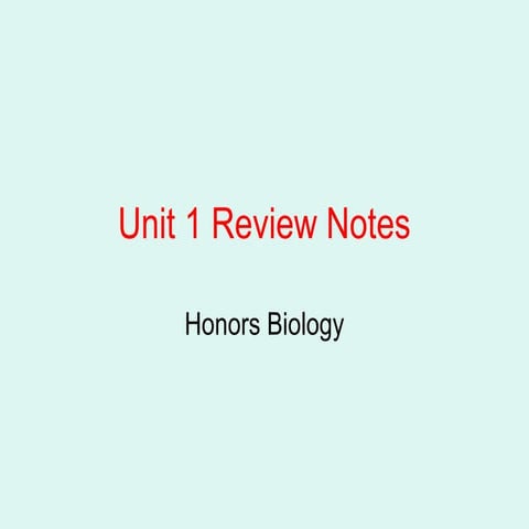 Unit 1 study notes | PPT
