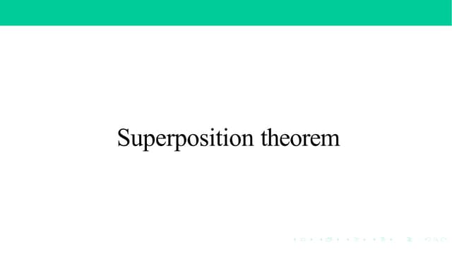 Unit 1 Superposition Theorem Electrical Ppt