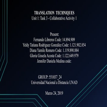 Unit 1 task 3 collaborative activity 1 | PPT