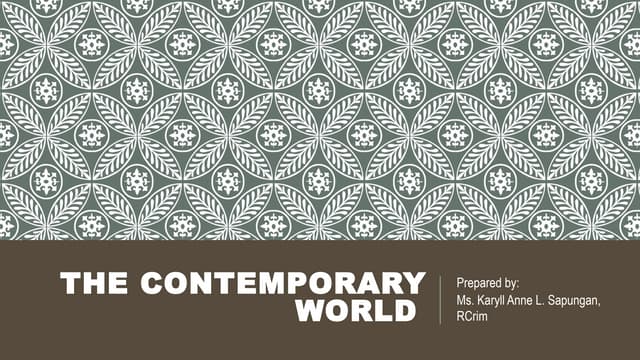 TCW - MODULE 1 - THE CONTEMPORARY WORLD.pdf