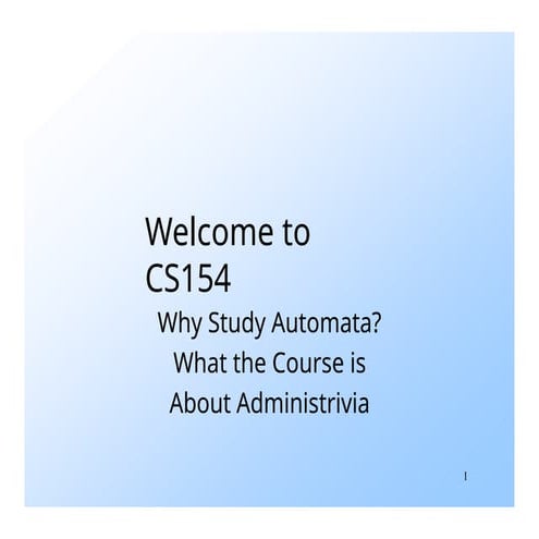 Toc Finite Automata Non Deterministic Finte Automata Pptx