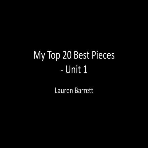 Unit 1 top 20 | PPT