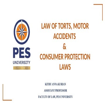 UNIT 3 TORT PPT by PESIT in the year 2025 | PPTX