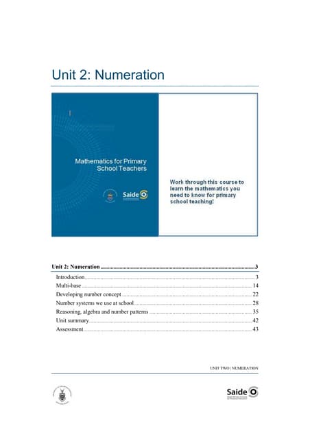 NUMERATION SYSTEM | DOCX