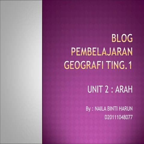 Unit 2 - Arah | PPT