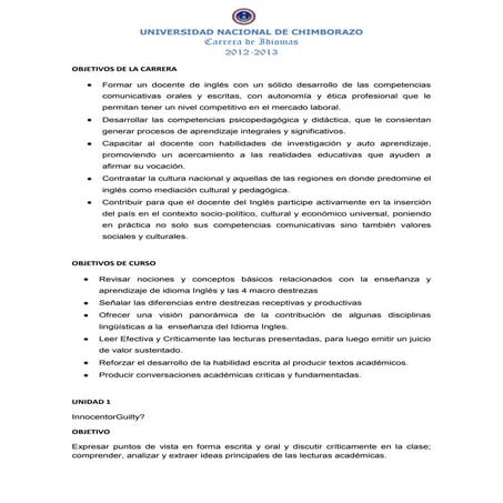 Unit 2 Innocent or Guilty? | DOCX