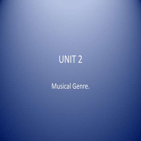 Musical Genres. | PPT