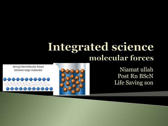 INTERMOLECULAR FORCES | PPTX
