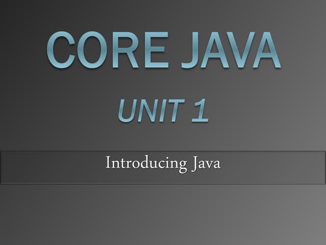 Unit2data Type Operators Control Structures Ppt