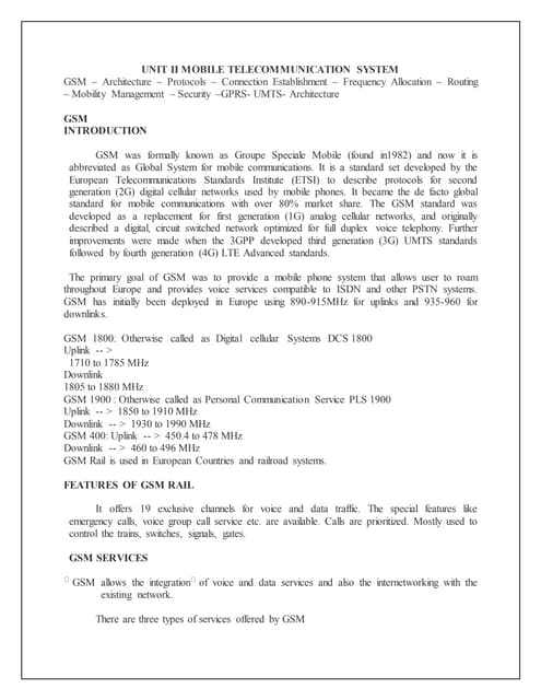 Call flow in gsm | DOCX