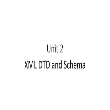 Xml Dtd And Schema Ppt 7462
