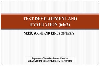 Developmental Test And Evaluation