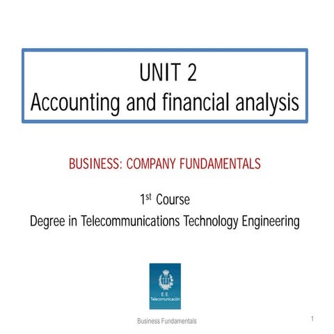 Unit 2 Accounting And Financial Analysis Pdf