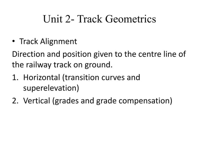 10 Geometric Design of Railway Track [Horizontal Alignment] (Railway ...