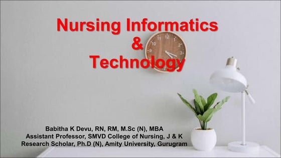 HEALTH INFORMATICS;PRINCIPLES OF HEALTH INFORMATICS | PPTX