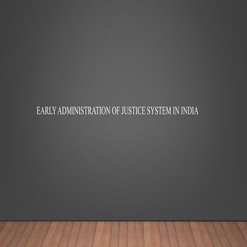 Mayors Court in India (Charter of 1687, 1726 and 1753) | PPTX