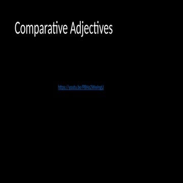 INGLES III - Comparatives | PPTX