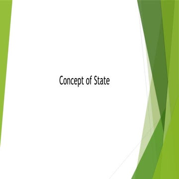 The Concept of State and Social Contract Theory | PPT