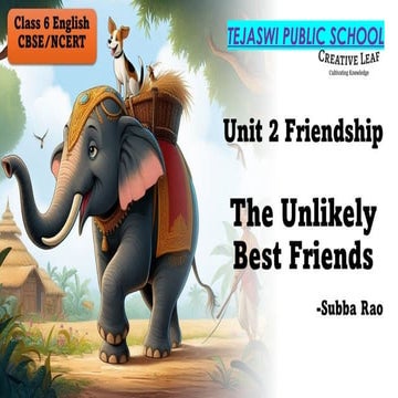 THE UNLIKELY BEST FRIENDS LESSON POWER POINT | PPTX