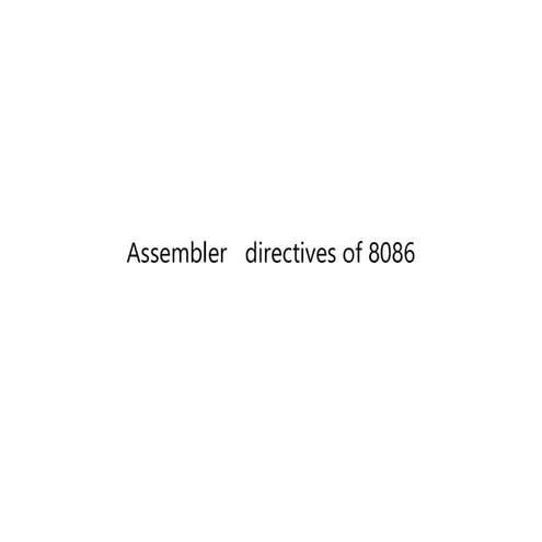 Unit 2-3 Assemble directives of 8086.pdf