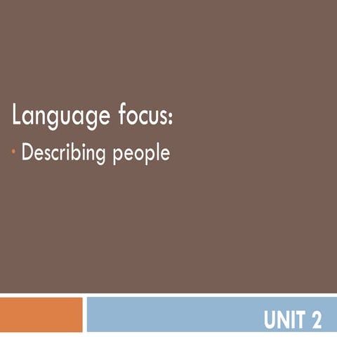 Unit 2 | PPT