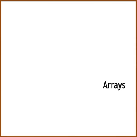 Unit 2 Arrays Pptx