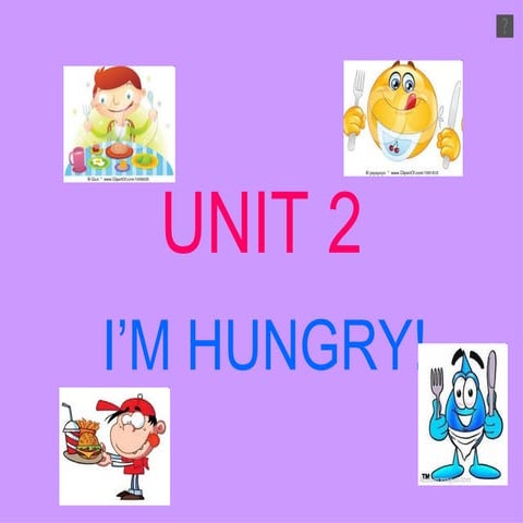 Unit 2 FOOD VOCABULARY | PPT | Food & Drink