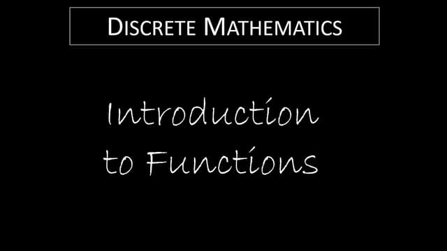 Functions And Composite Functions In Discrete Mathematics Ppt