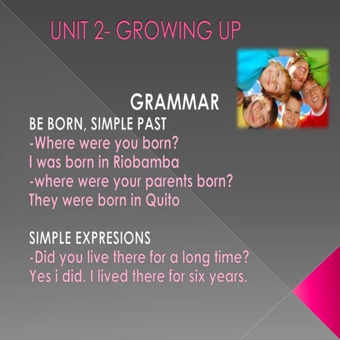 Unit 2 growing up... | PPTX