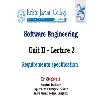 Unit 2 Lecture 2 Requirements Specification Pdf