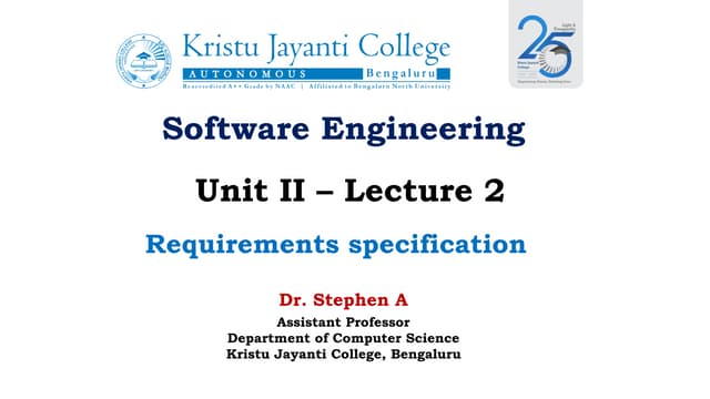 Unit 2 Lecture 2 Requirements Specification Pdf