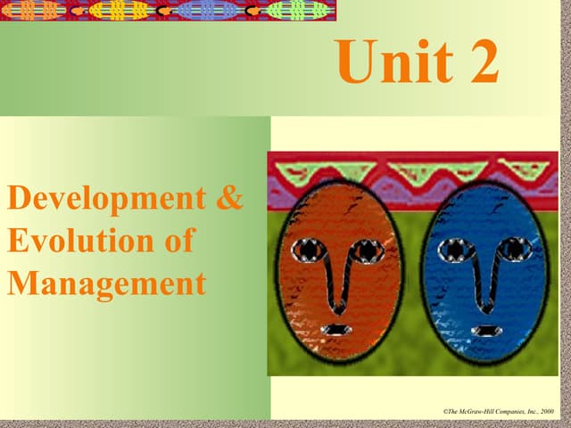 Chapter 2 the evolution of management thinking | PPT