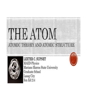 The Portrait of the Atom | PPTX