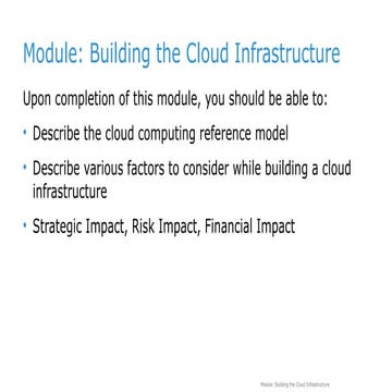 Cloud_Reference_Model contains basics of the infrastructure | PPTX